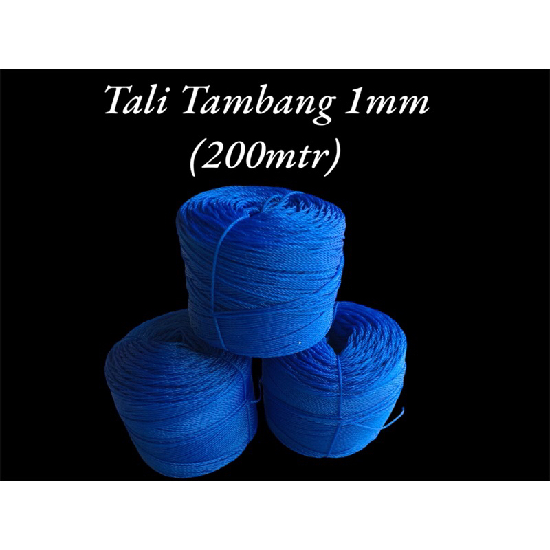 Jual Tali Tambang 1mm panjang 200 meter tiap roll, TERMURAH!!! | Shopee Indonesia