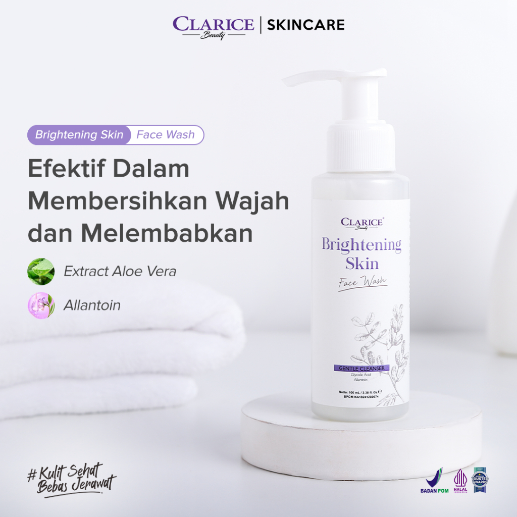 Jual CLARICE Beauty Face Wash Aloe Vera - Brightening Skin Face Wash - Sabun Muka Kulit Normal ...