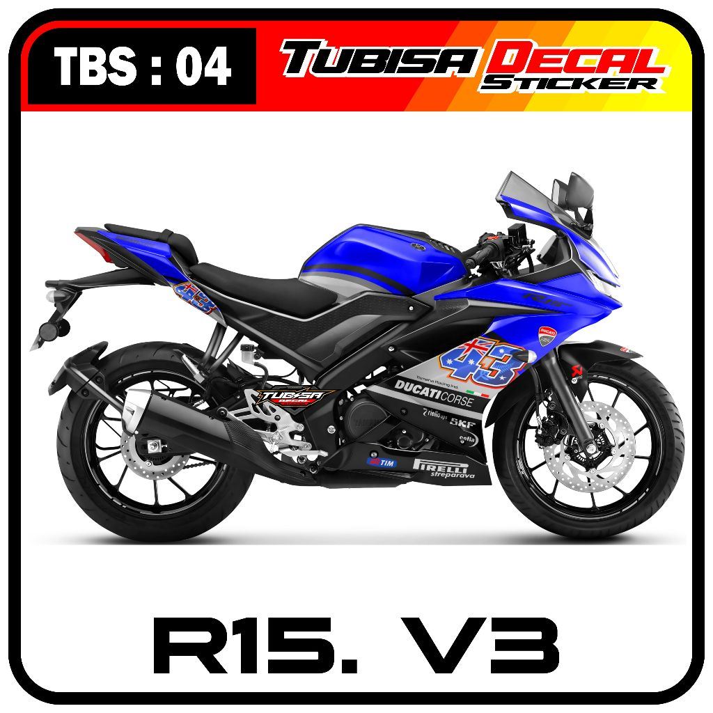 Jual Decal Stiker Full Body R15 V3 - Sticker Striping Standar R15 V3 ...