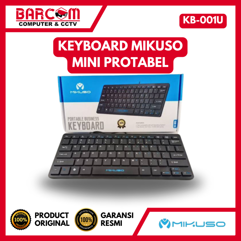 Jual KEYBOARD MIKUSO MINI PORTABLE KB-001U USB HIGH QUALITY - ORIGINAL ...