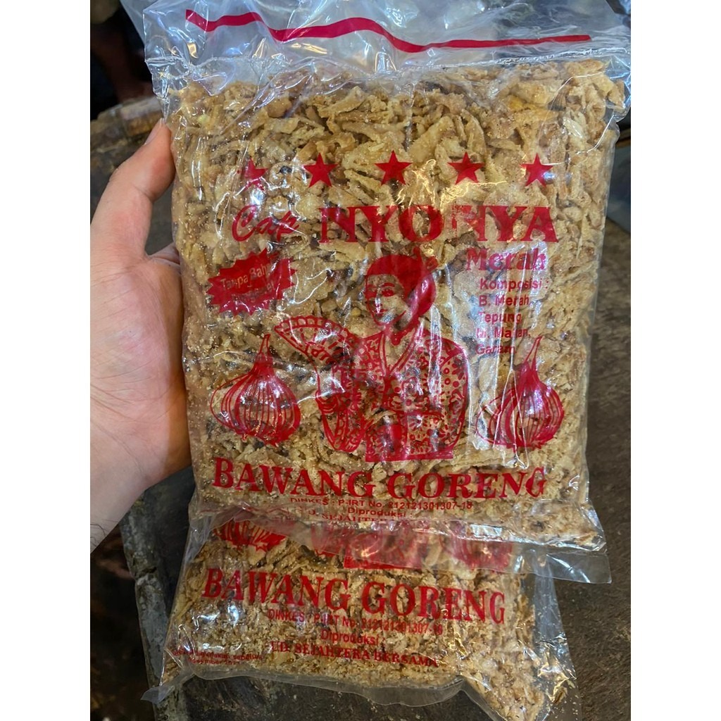 Jual BAWANG GORENG TABUR CAP NYONYA MERAH 500G | Shopee Indonesia