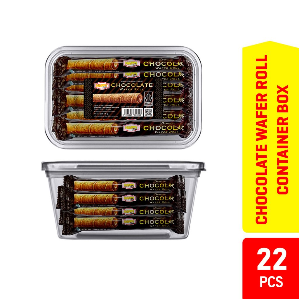 Jual Happy Time Astor Premium Chocolate Wafer Roll (1 Box isi 22 pcs ...
