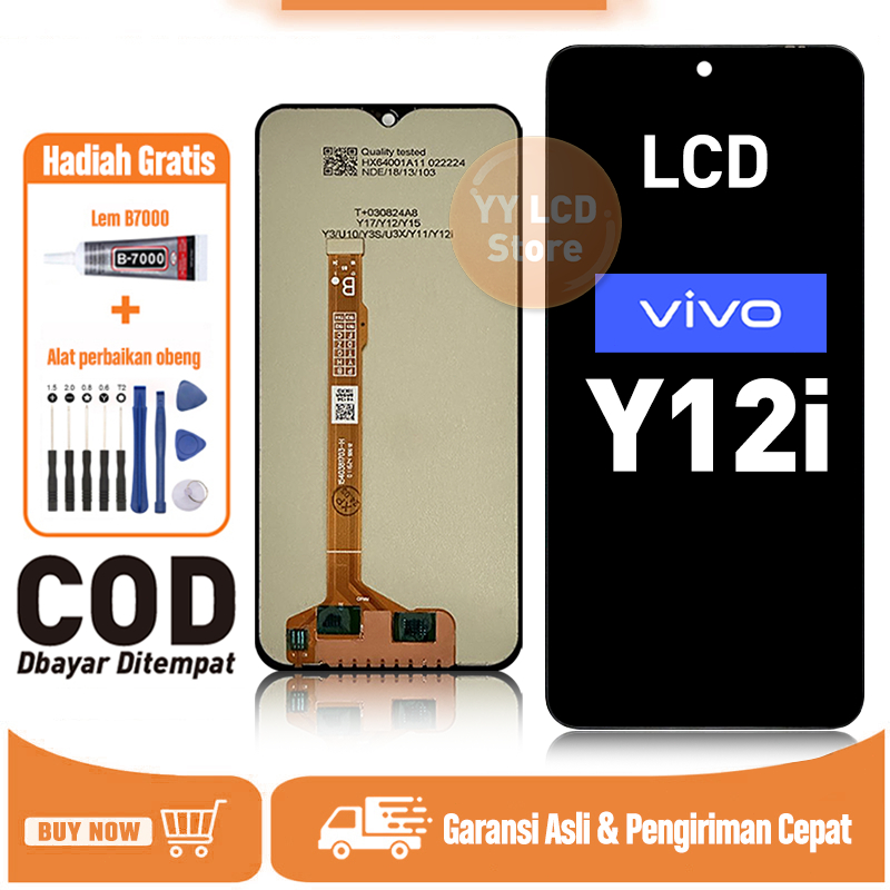 Jual LCD VIVO Y12i Original 100% Fullset Touchscreen Ori Asli Murah For Glass Touch Screen ...