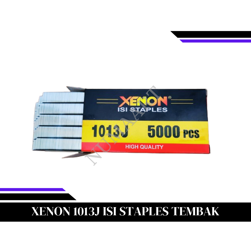Jual XENON 1013J ISI STAPLES PAKU TEMBAK REFILL AIR NAILER STAPLES GUN ...