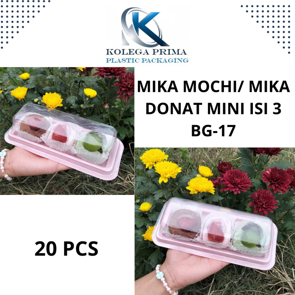 Jual MIKA DONAT MINI ISI 3/ TRAY BOLU GULUNG/ MIKA BG 17/ MIKA MOCHI ...
