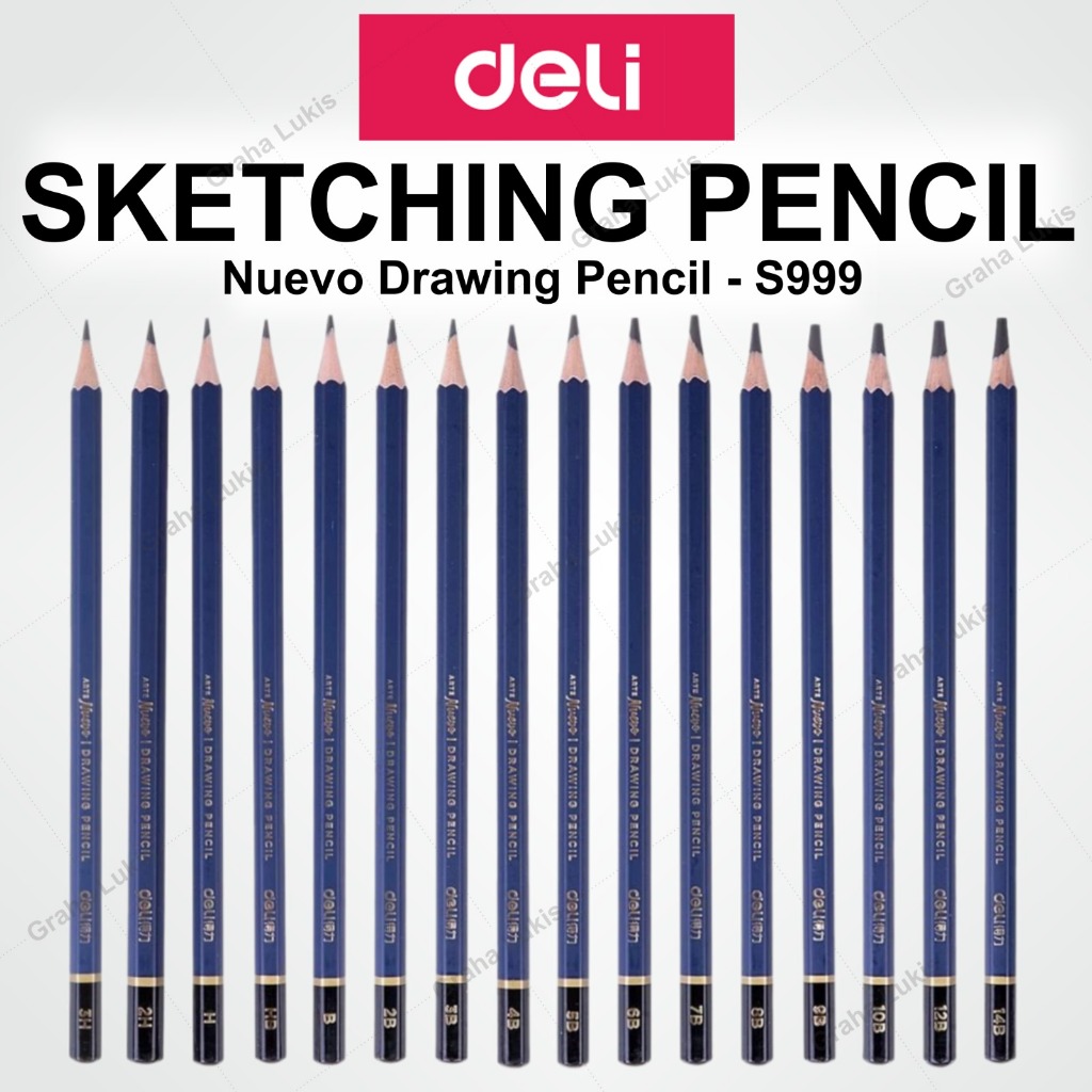 Jual Deli Sketching Pencil Nuevo Drawing Pencil S999 | Shopee Indonesia