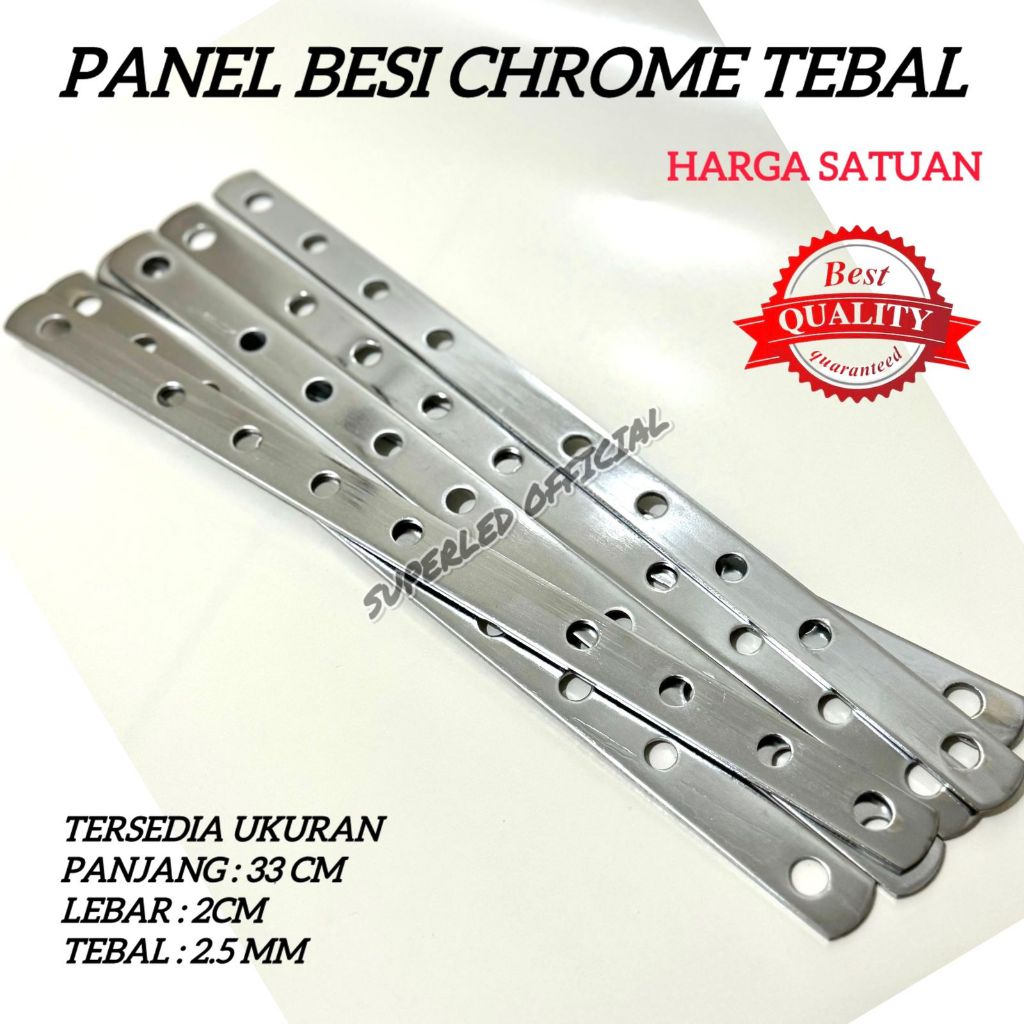 Jual Panel Besi Chrome Plat Bolong Tebal 33cm & 40cm Universal Best ...