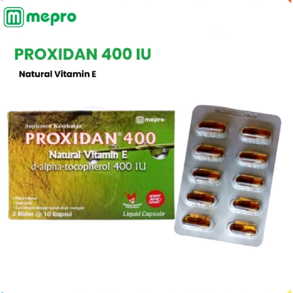 Jual Proxidan 400 IU BOX isi 30 Kapsul / Suplemen Vitamin E Promo Murah ...