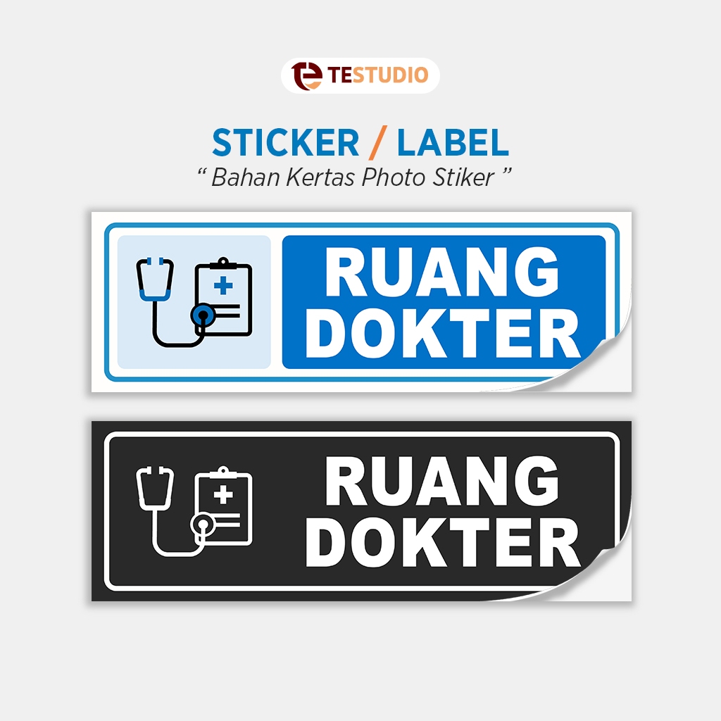 Jual Stiker Ruang Dokter Tanda Petunjuk Medis Label Sign Sticker dengan ...