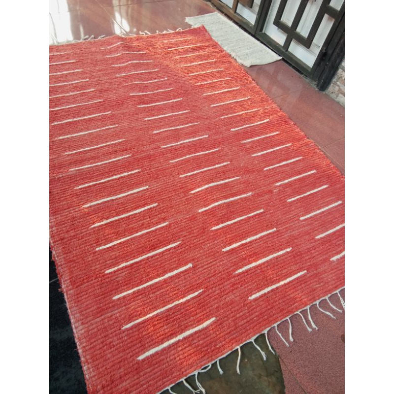 Jual karpet aesthetic tenun ATBM tradisional etnic motif lidi 08 ukuran ...