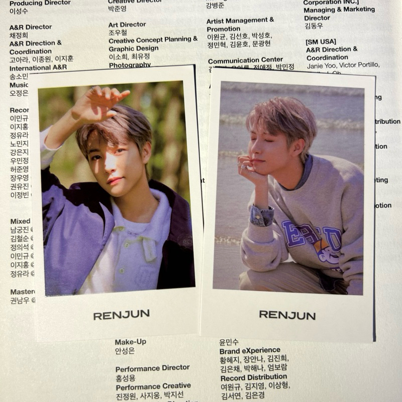 Jual [BOOKED] photocard official Renjun NCT U MD polaroid from home ...