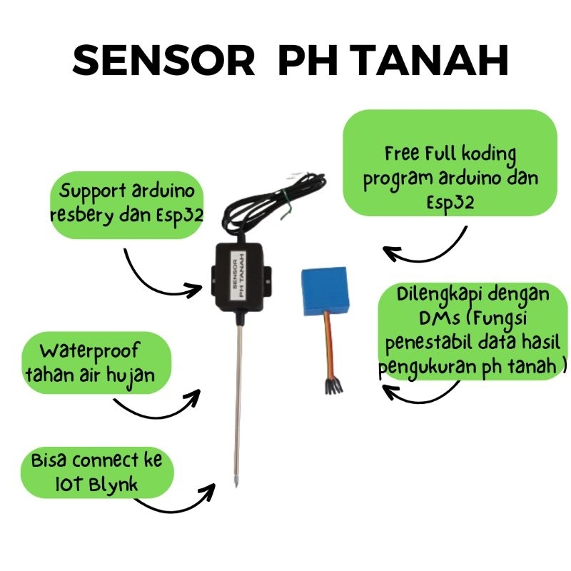 Jual Sensor ph tanah dan Kelembaban Tanah Dms Support Esp32 Arduino ... Jual Sensor ph tanah dan Kelembaban Tanah Dms Support Esp32 Arduino ...
