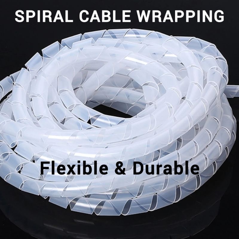 Jual Permeter Spiral Wrapping Cable Selang Lilit Kabel Organizer 6mm 12mm 20mm | Shopee Indonesia
