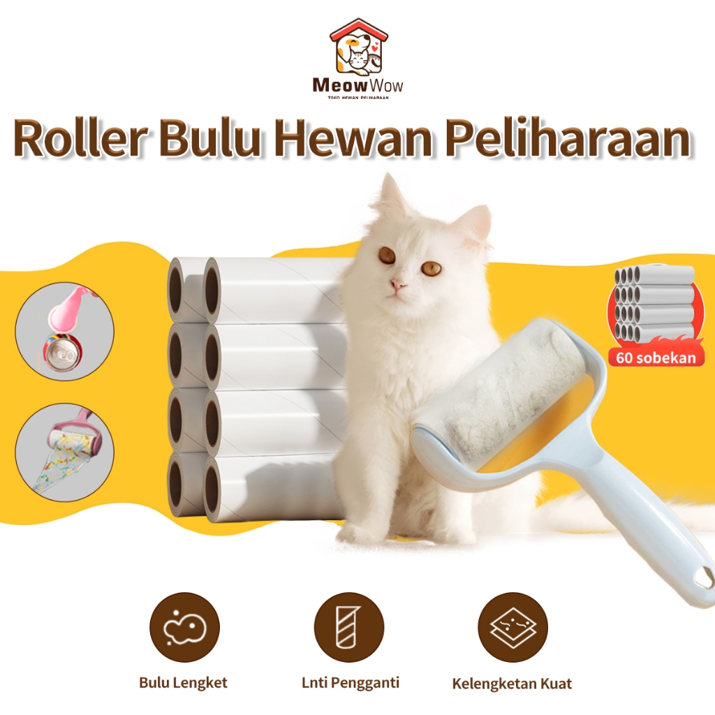 Jual MEOWWOW Sticky Roll Dust Remover/Pembersih Bulu Roller Pembersih ...