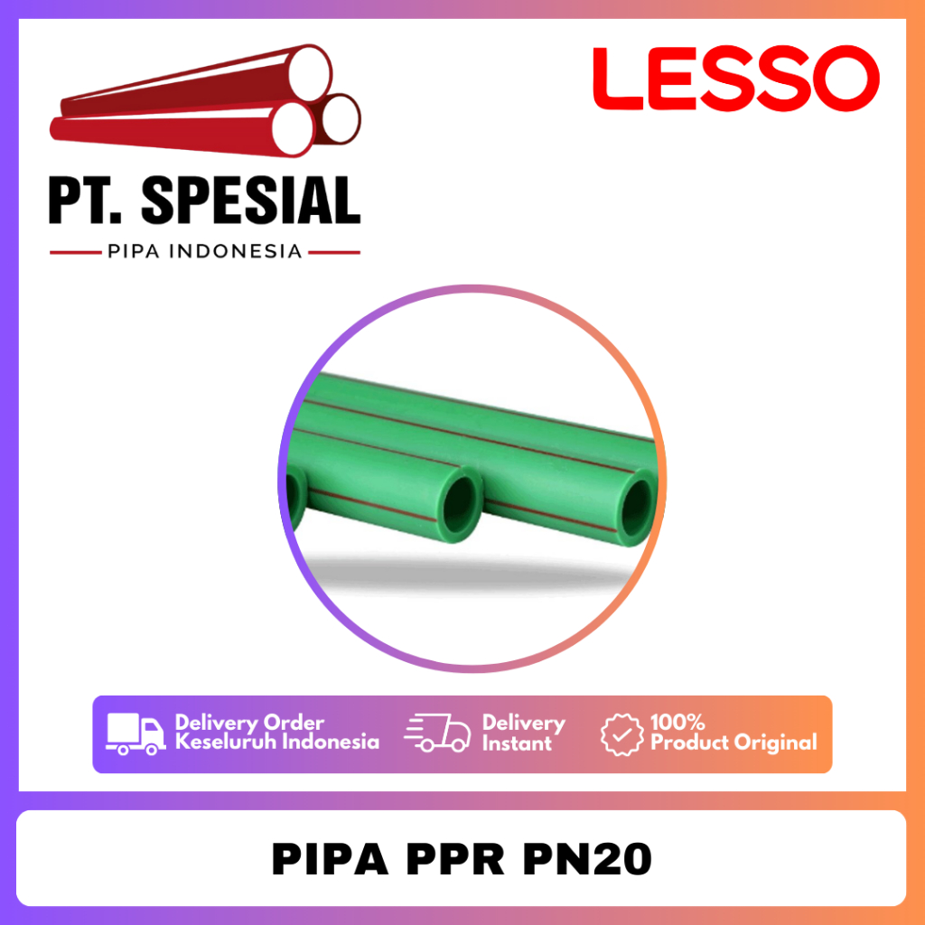 Jual Pipa PPR PN20 Air Panas Lesso DN32 - 1 Inch / Pipa PPR Lesso - 09 ...