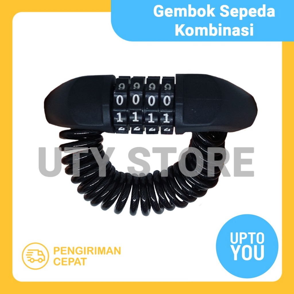 Jual Gembok Kombinasi Fleksibel 4 digit Sepeda | Shopee Indonesia