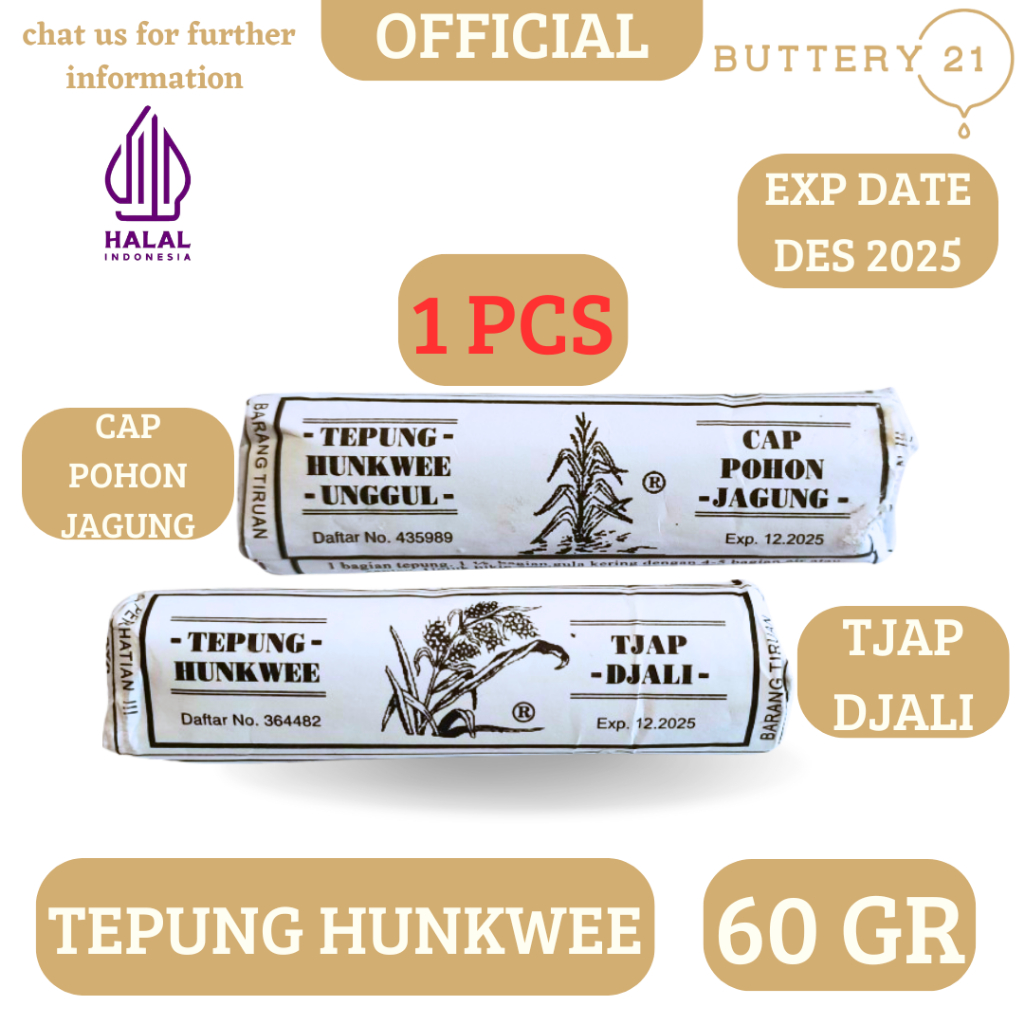 Jual TEPUNG HUNKWEE 60 GR/TEPUNG HUN KWE/TEPUNG HUNKWEE UNGGUL/TJAP ...