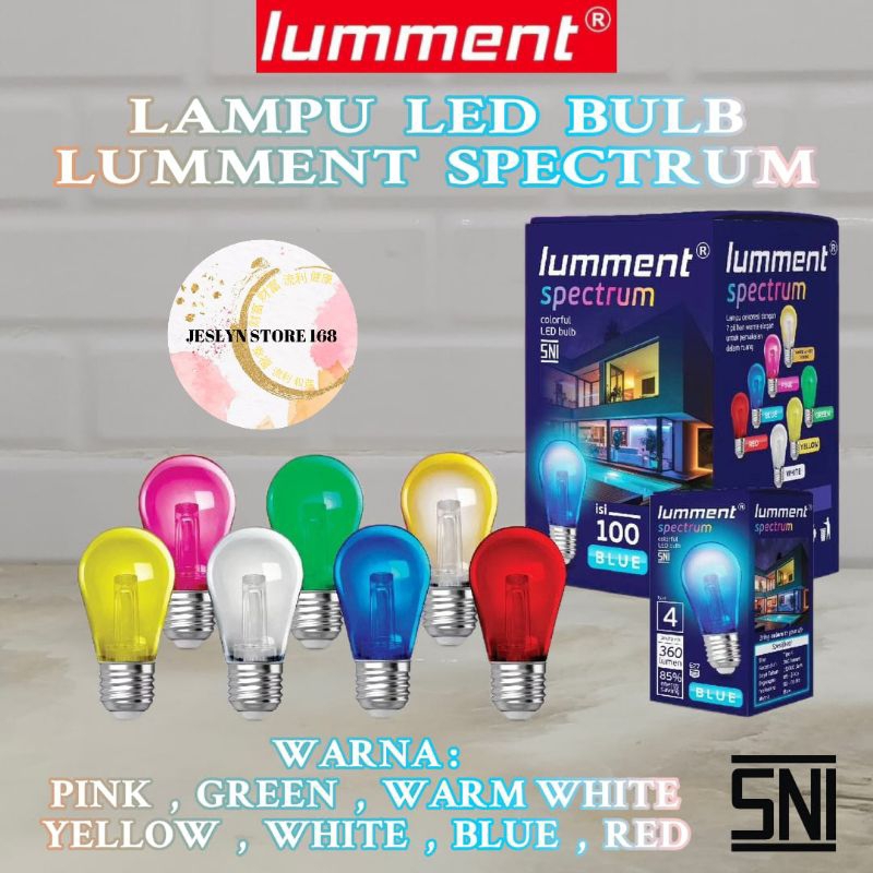 Jual LAMPU LED LUMMENT LAMPU HIAS WARNA WARNI ( PUTIH / KUNING / BIRU ...