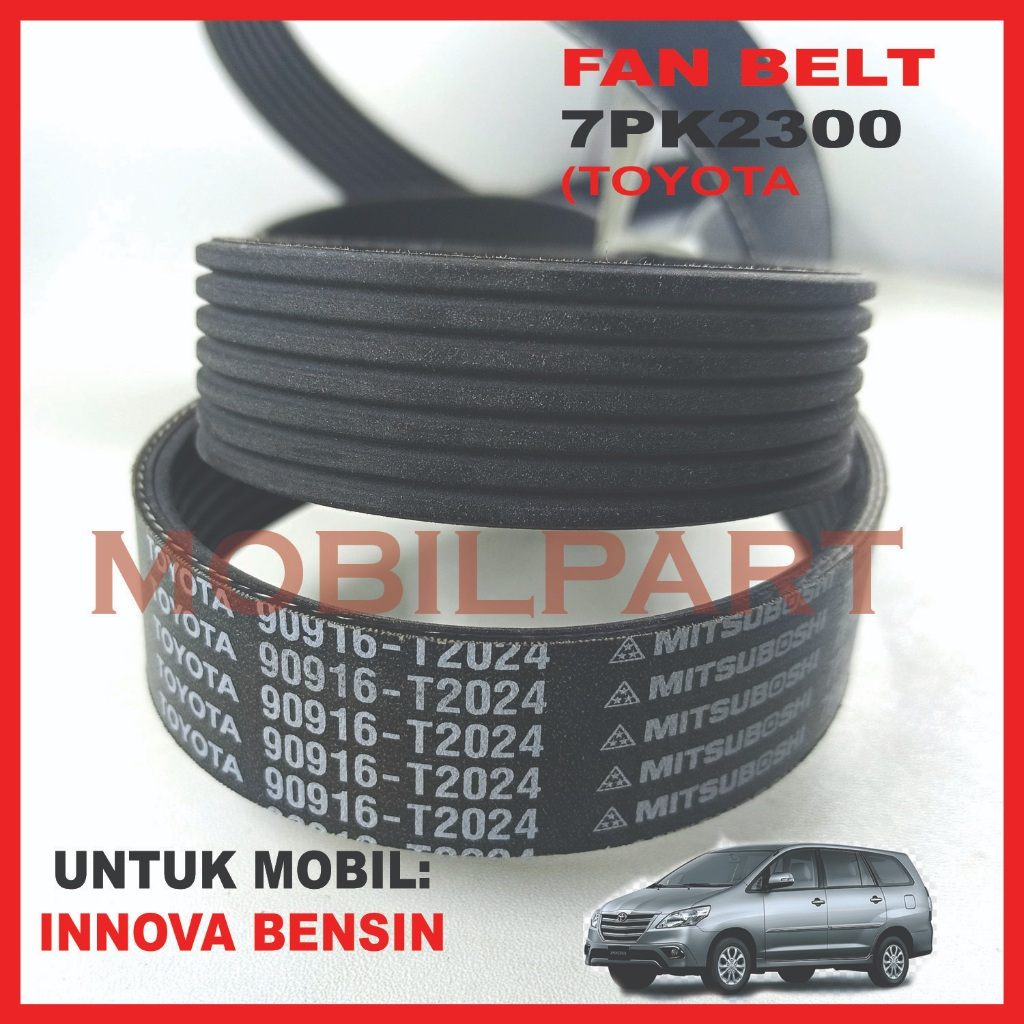 Jual FAN BELT TALI KIPAS 7PK2300 INNOVA BENSIN INNOVA REBORN BESIN ...