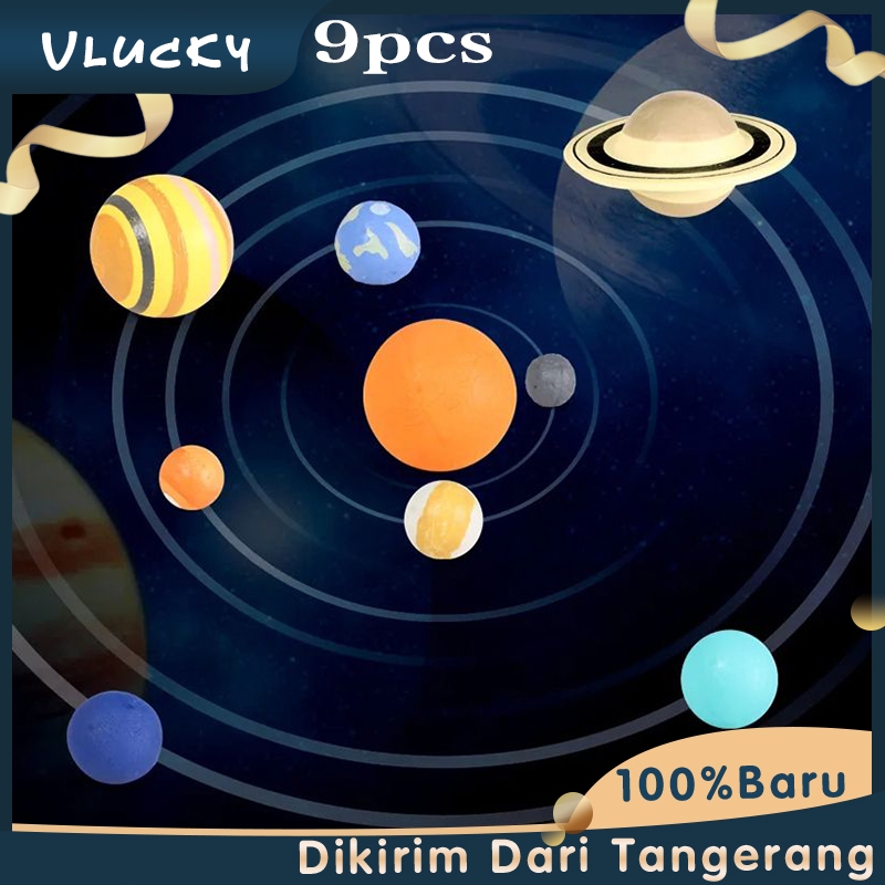 Jual 1 Set Solar System Planet Balls Isi 9 Alat Peraga Mengenal Planet ...