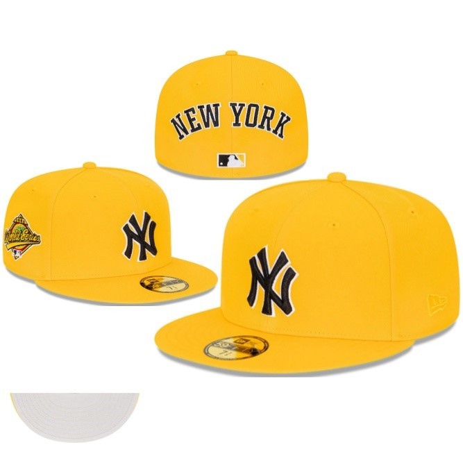 Jual Topi Snapback Fitted NY New York Yankees Yellow Black World Series ...