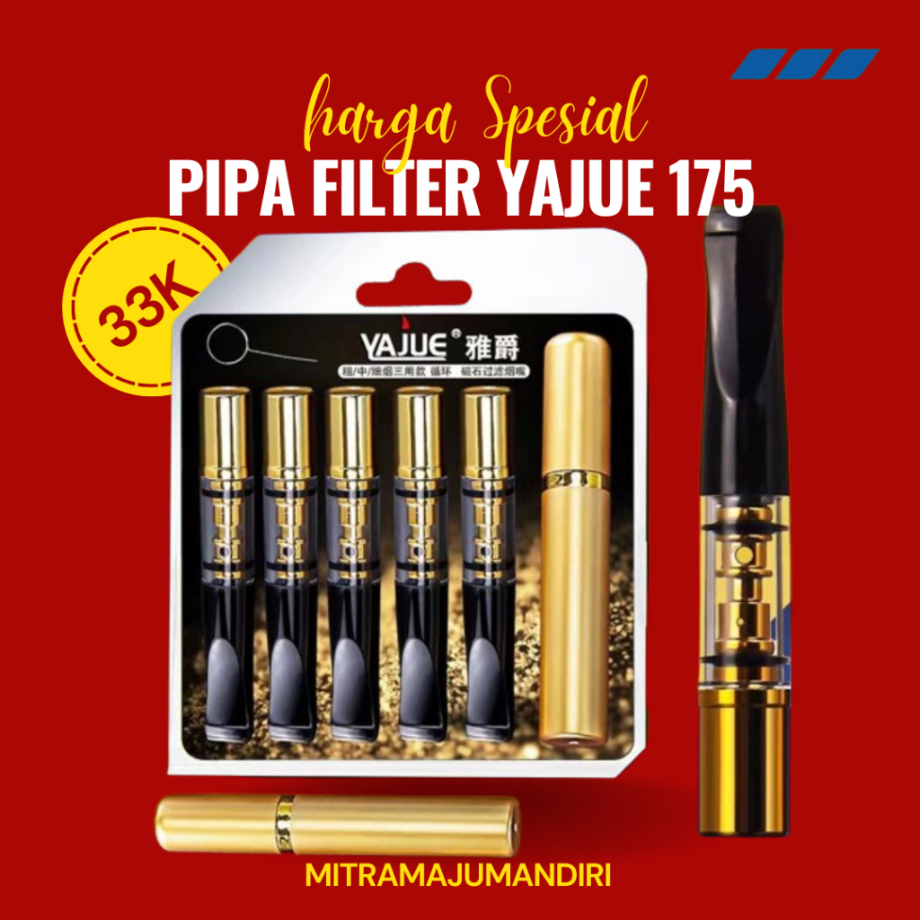 Jual Pipa Filter PREMIUM Yajue YJ-175 Filter Penyaring Racun Cangklong ...