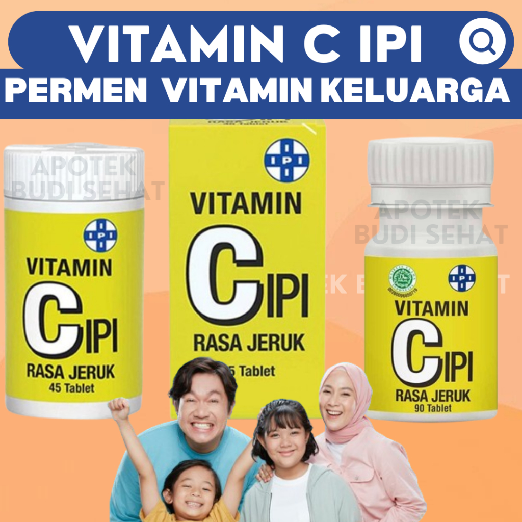 Jual Vitamin C IPI Vitamin IPI C IPI Kemasan BARU isi 90 Tablet Vitamin C 50 mg Vit C anak ...