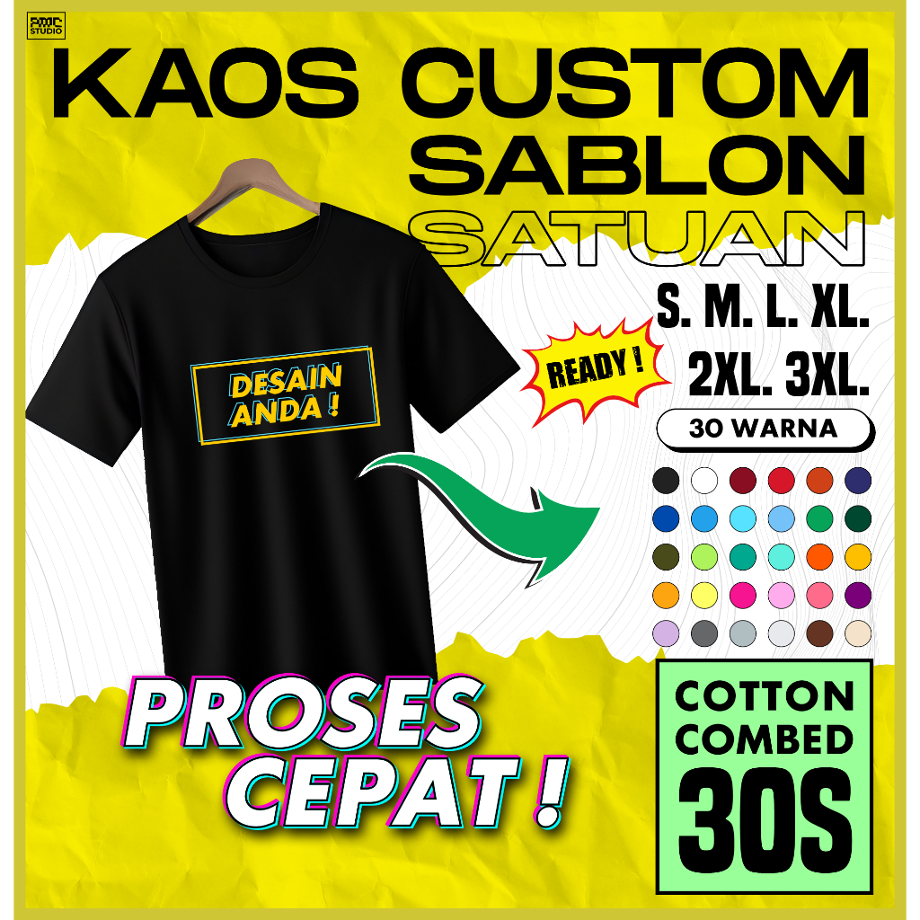 Jual Jasa Sablon Baju Bisa Request Custom Foto Costum Kaos Satuan Nama ...