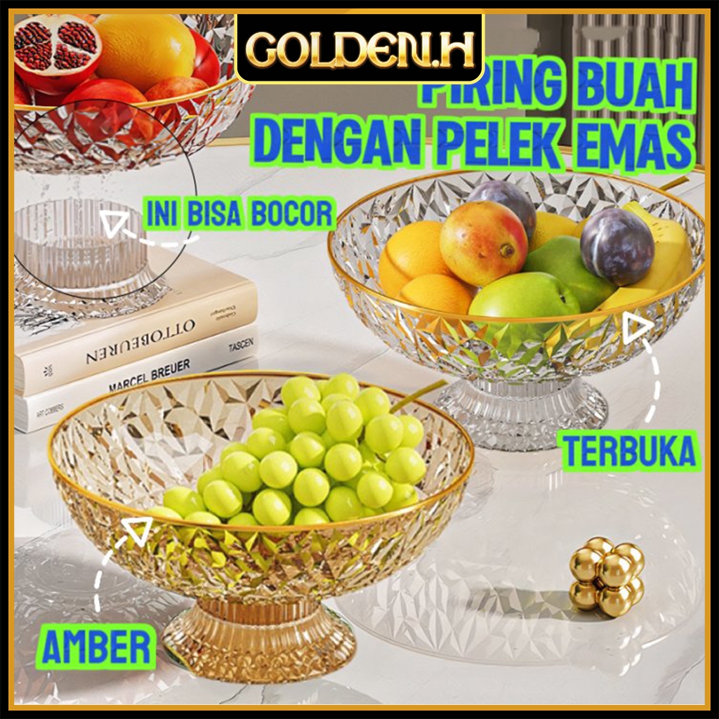 Jual Piring Buah Keranjang Buah Emas Piring Buah Ala Eropa / Piring ...