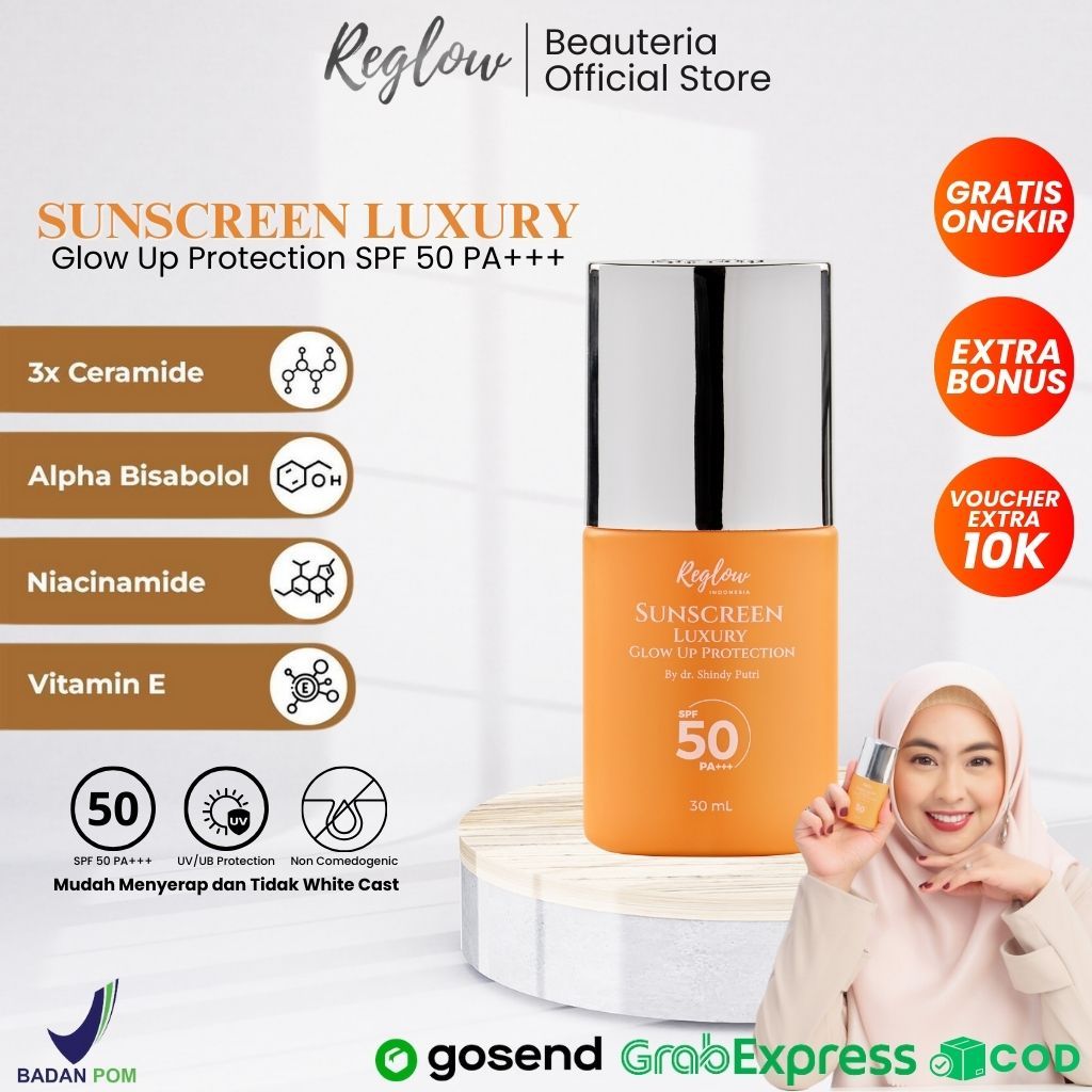 Jual Sunscreen Reglow dr Sindy Luxury Spf 50 Skincare Untuk Melindungi ...