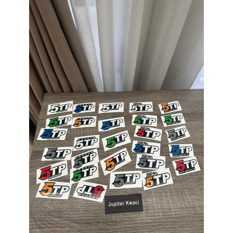 Jual stiker 5TP cutting bahan premium isi 5 | Shopee Indonesia