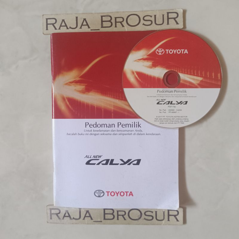 Jual Buku pedoman pemilik + CD VCD/Manual Book Toyota all new Calya ...