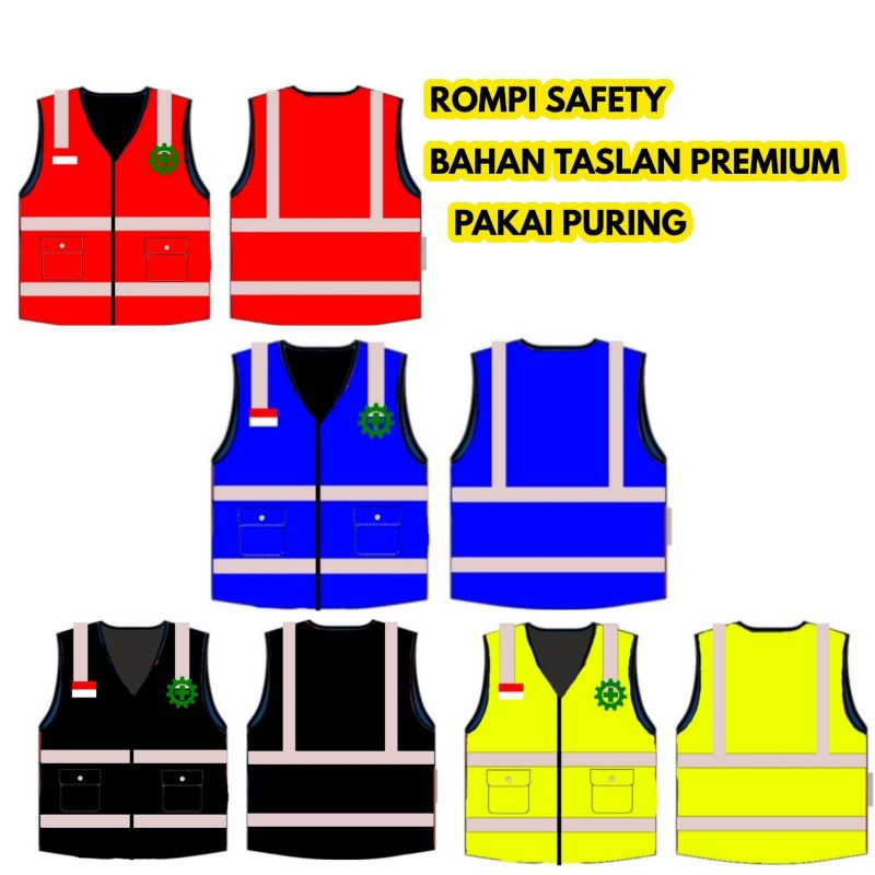 Jual rompi k3 rompi safety rompi kerja rompi proyek rompi tambang rompi ...