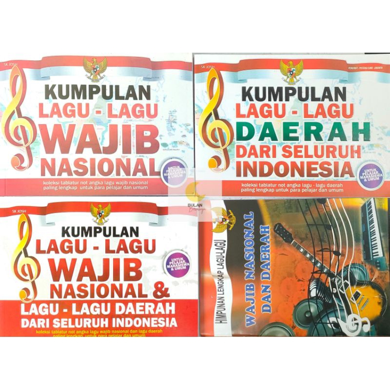 Jual Buku Kumpulan Lagu Wajib Nasional dan Daerah | Shopee Indonesia