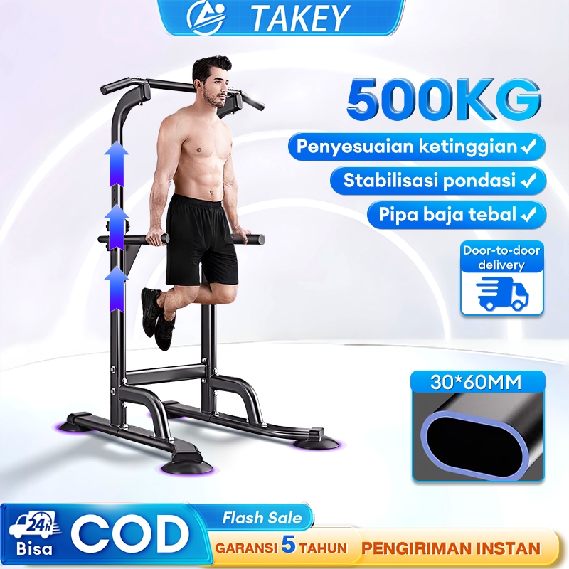 Jual 【TAKEY】Power Tower Pull Up Bar /Stasiun Dip Bar Pull Up/Stand ...