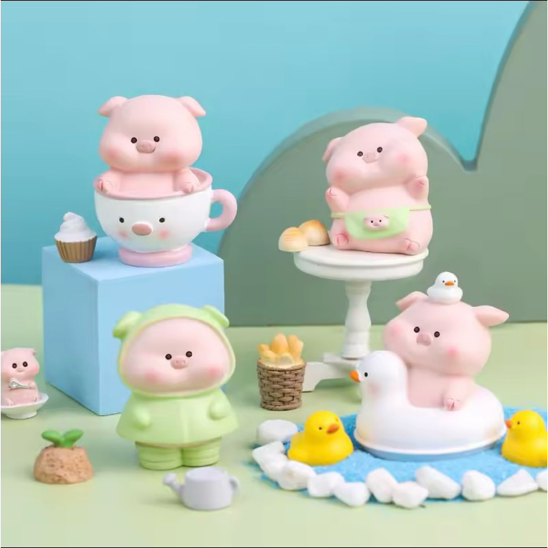Jual ien ien Cute Hit The Pig Pink Pig Raincoat Pig Teacup pig Swimming ...