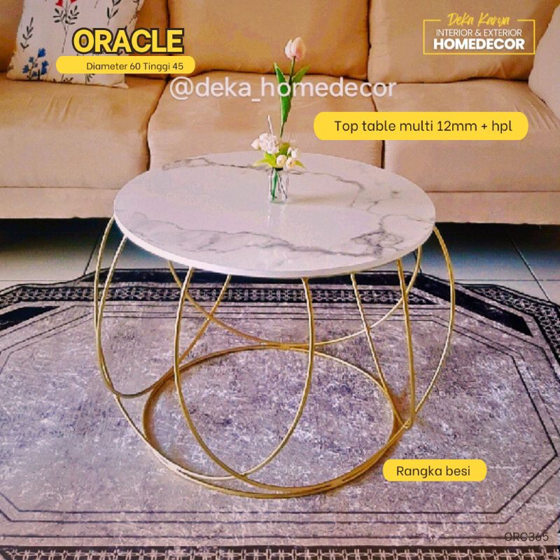 Jual MEJA TAMU ORACLE/ MEJA BULAT / MEJA TAMU MODERN / MEJA KOPI / MEJA ...