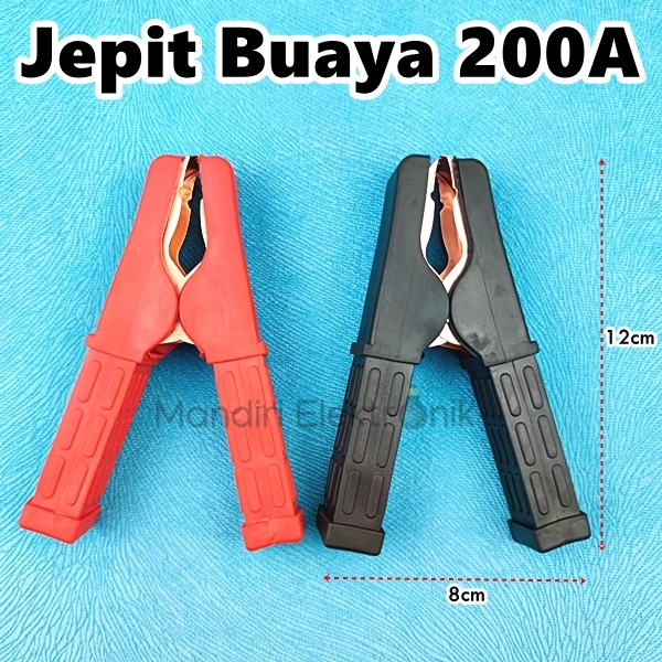 Jual Jepit Buaya Aki 200A Karet Full Capitan Aki Tembaga Alligator Clip ...