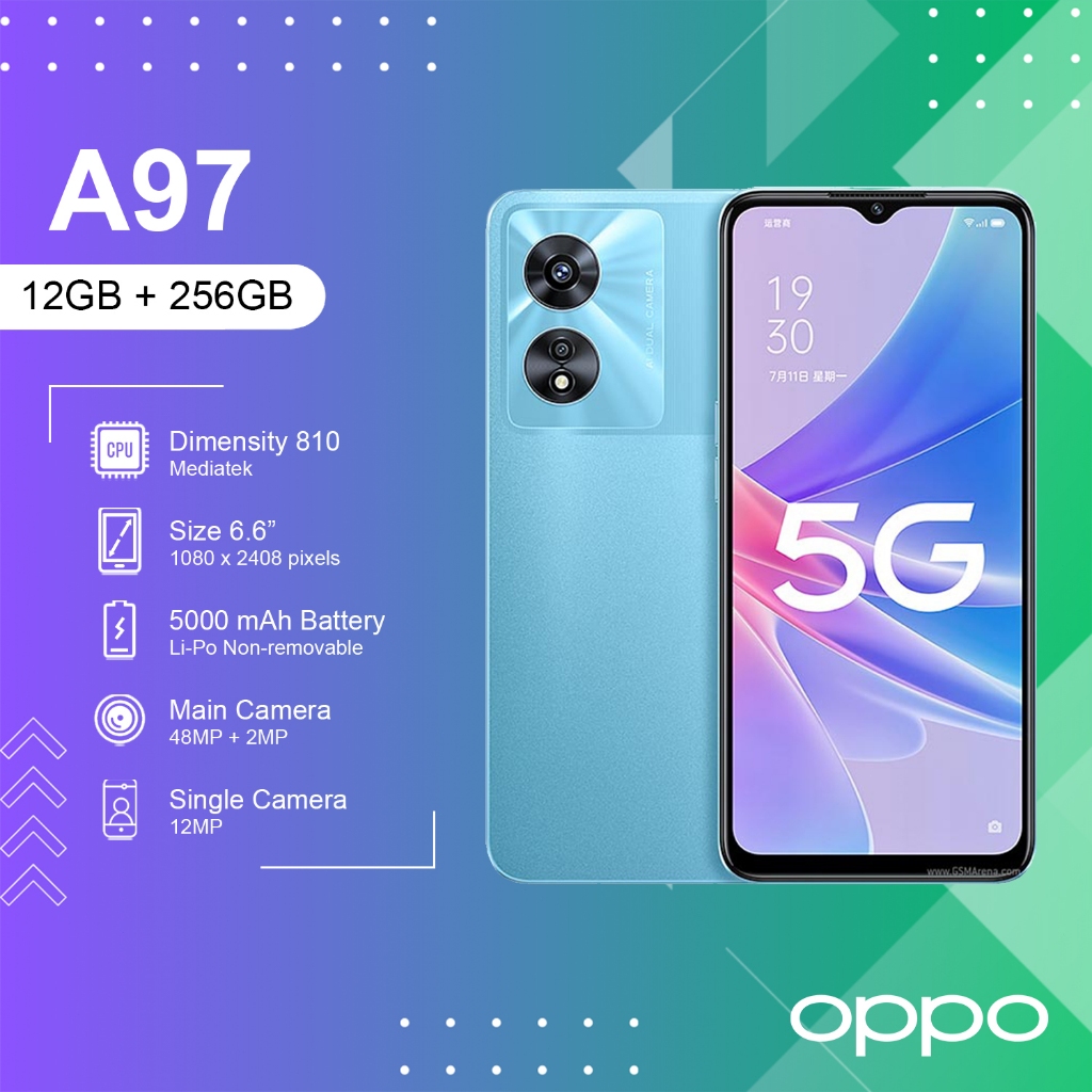 Jual HP OPPO A97 5G RAM 12/256GB NEW GARANSI 1TAHUN | Shopee Indonesia