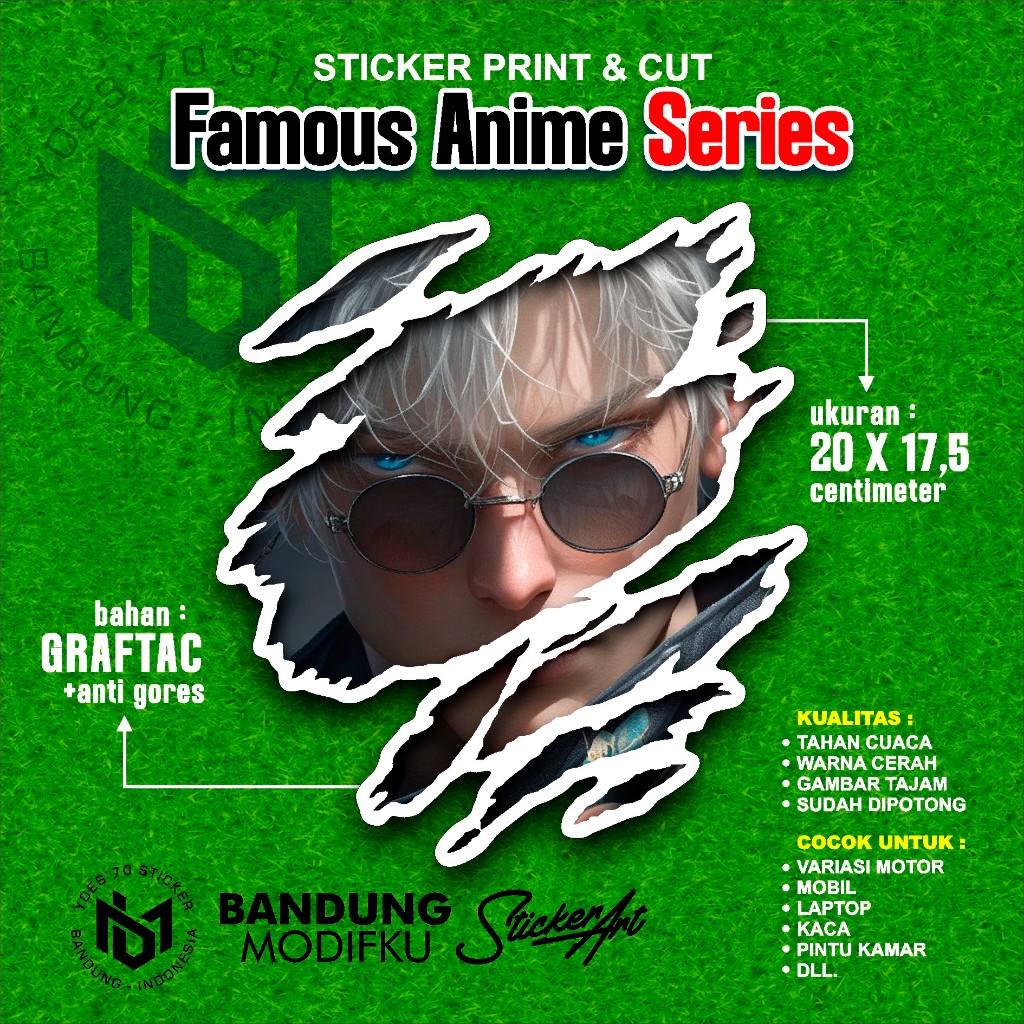 Jual Stiker Tokoh Anime Viral / MANGA 11 / Stiker Manga / sticker Wibu ...