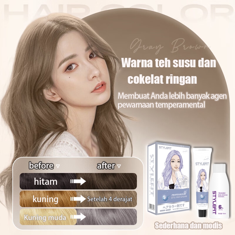 Jual 【Langsung dikirim】Cat rambut Pewarna rambut 200ml Herbal Cat ...