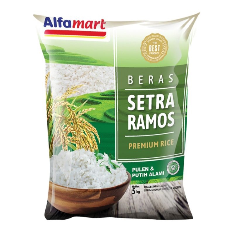 Jual Beras Alfamart Setra Ramos 5kg | Shopee Indonesia
