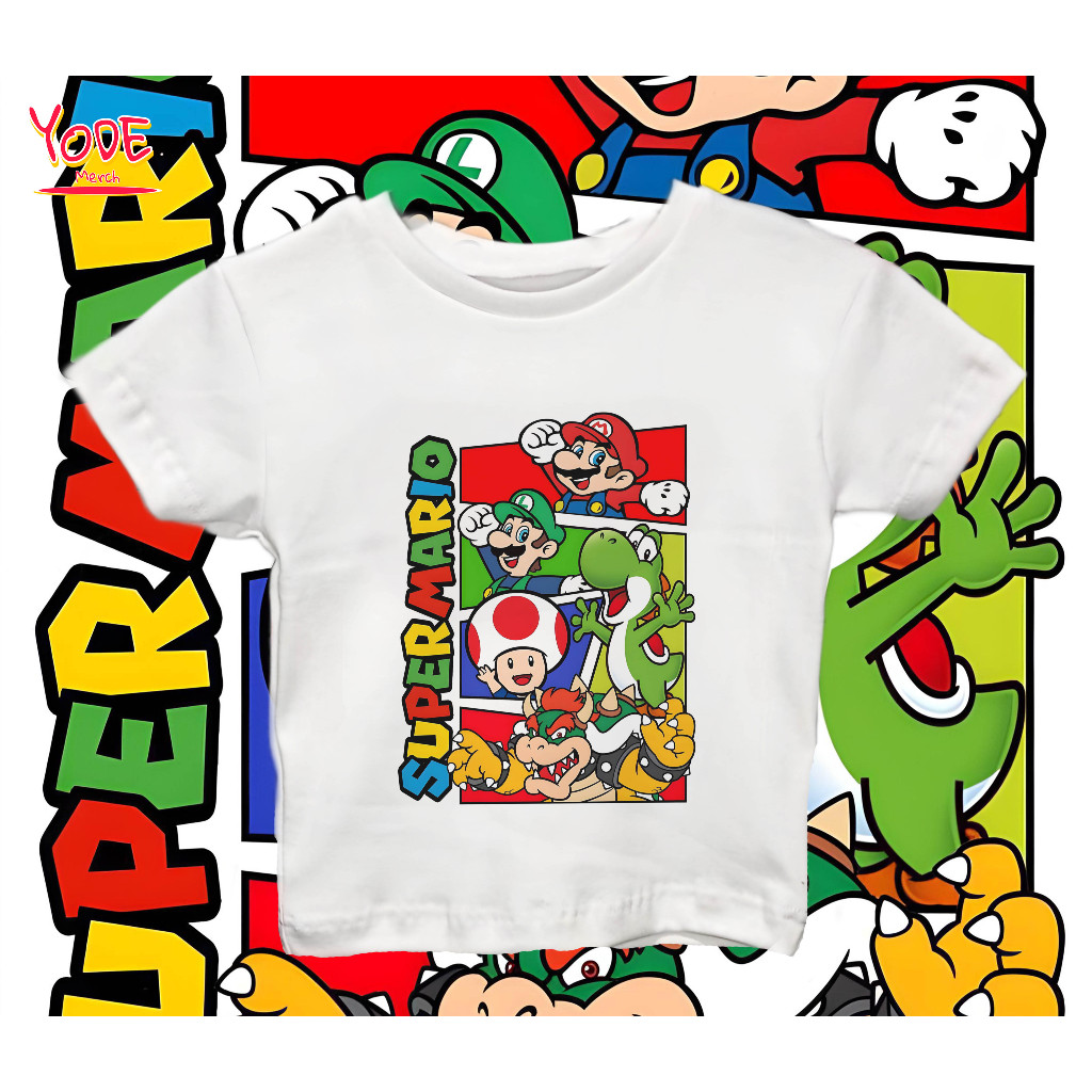 Jual Crop Top Baby Tee SUPER MARIO and FRIENDS y2k | Shopee Indonesia