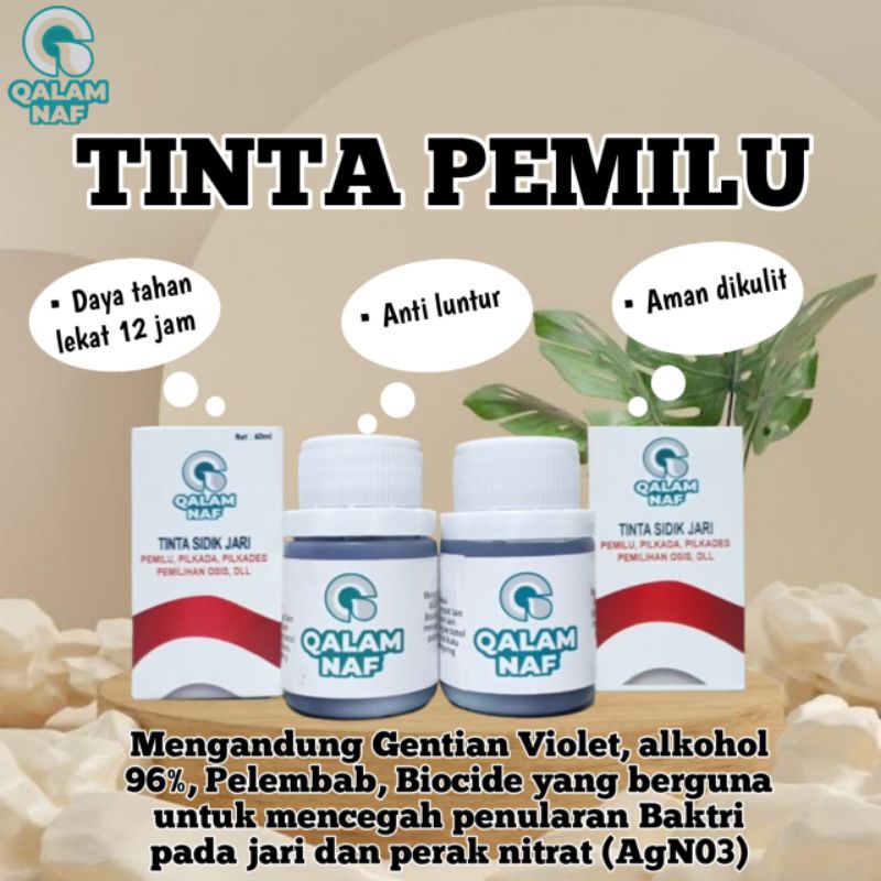 Jual Tinta Pemilu paket 5 pcs pemilihan Osis warna ungu violet isi 40ml ...