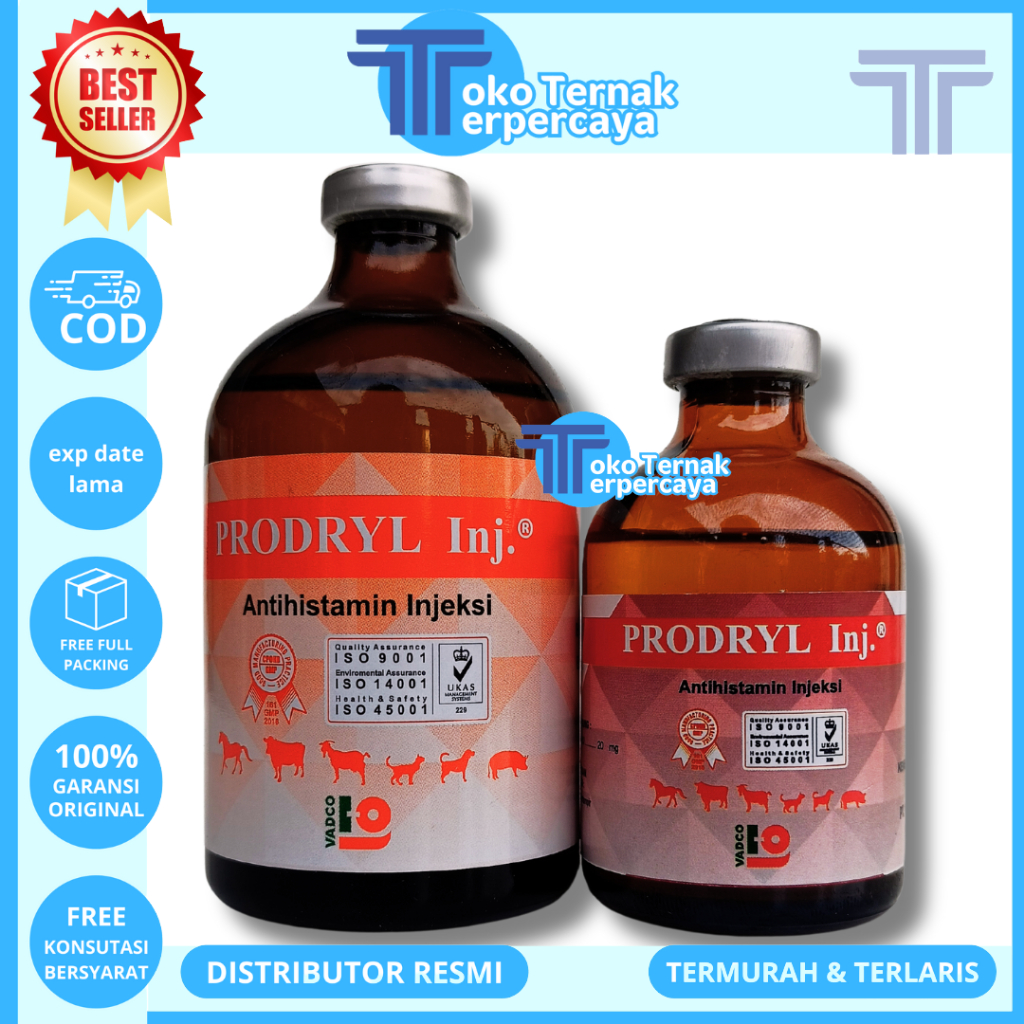 Jual PRODRYL INJ 100ML PRODRYL INJ 50ML VADCO - Antihistamin Anti ...