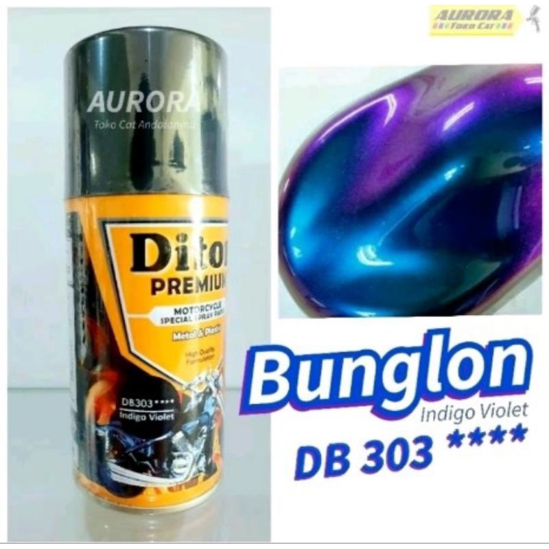 Jual Cat Pilok Diton Premium DB 303 Indigo Violet 300ml Bunglon ...