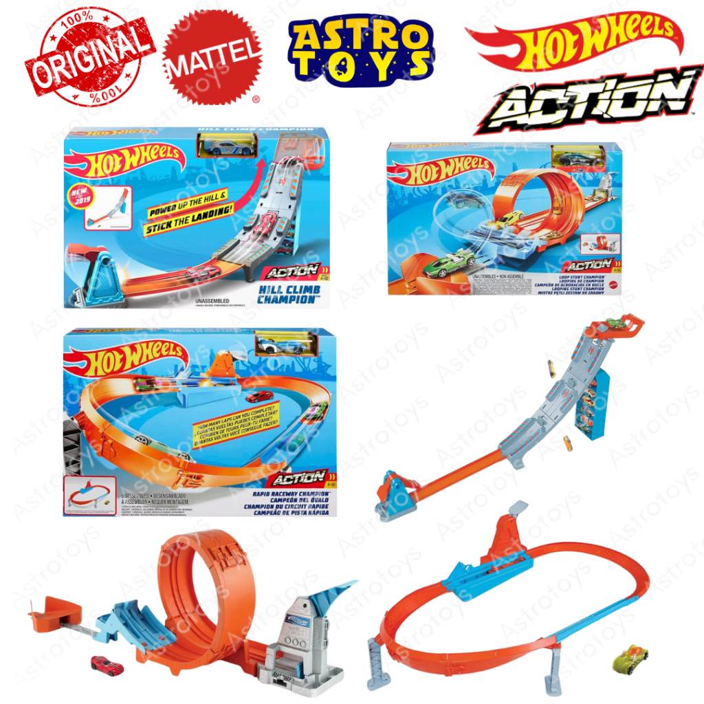 Jual Track set Hot Wheels Loop Oval Stunt Champion GBF81 - Mainan Anak ...