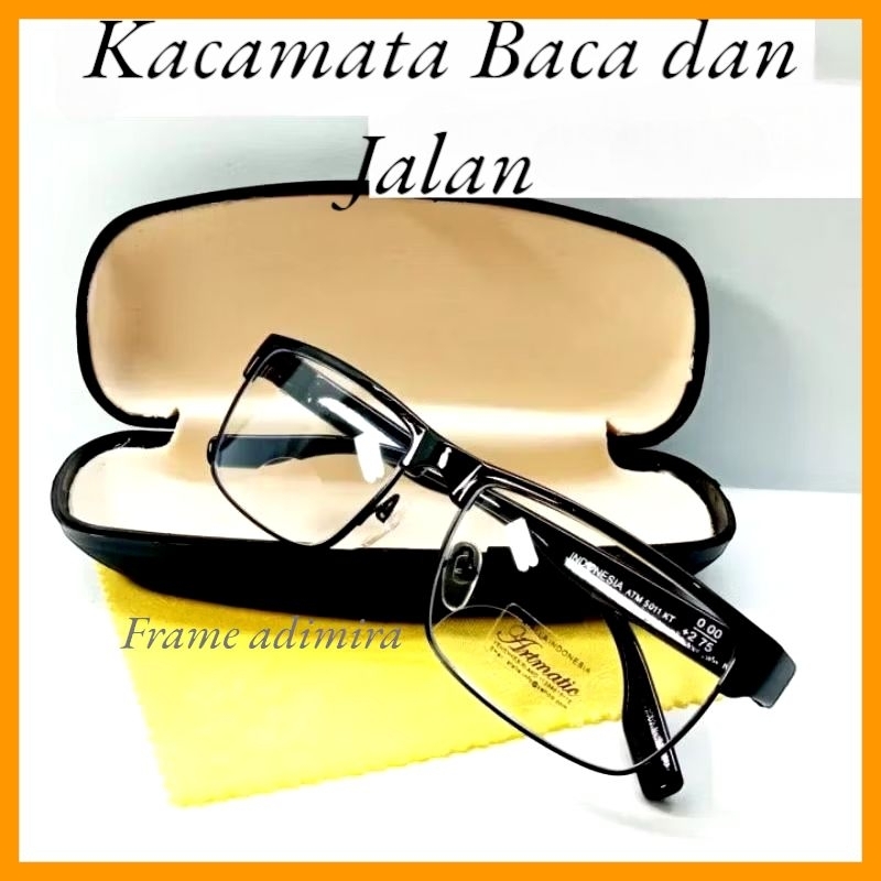 Jual Kacamata Baca Plus 2 Fungsi Baca Dan Jalan Frame Kotak | Shopee ...