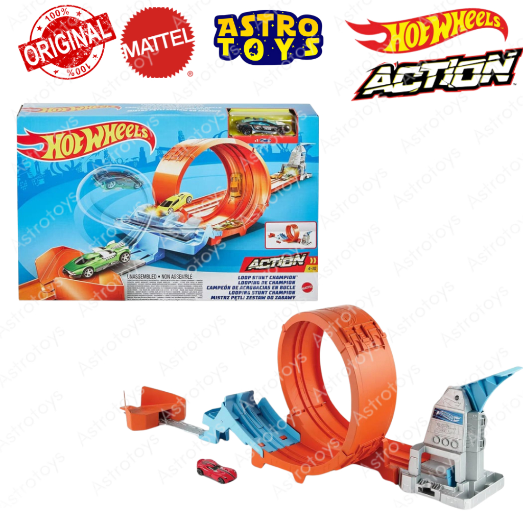 Jual Track set Hot Wheels Loop Stunt Champion GBF81 - Mainan Anak Trek ...