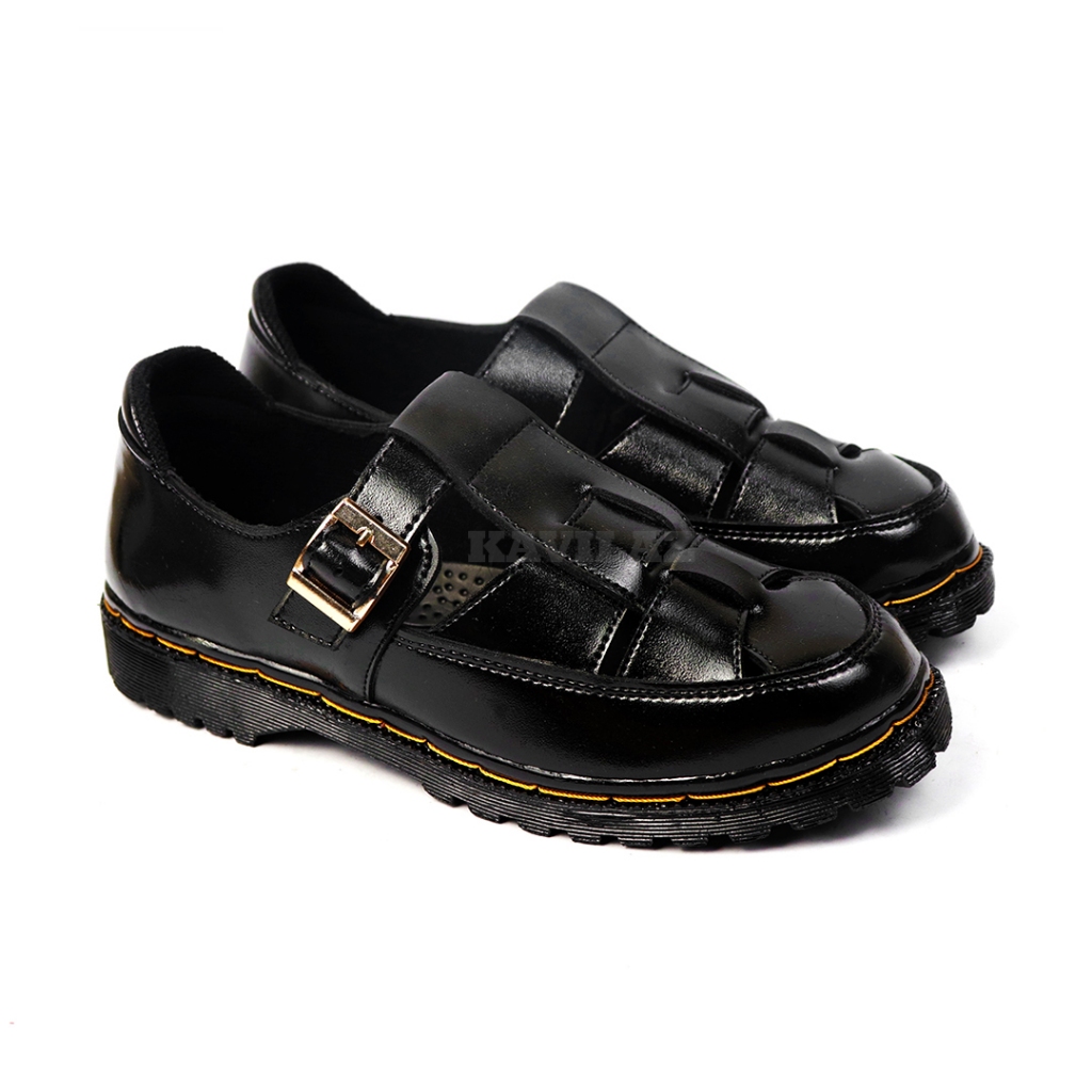 Jual KAVILAZ True Style Yourself Sepatu Wanita Loafer Black Doff Glossy ...